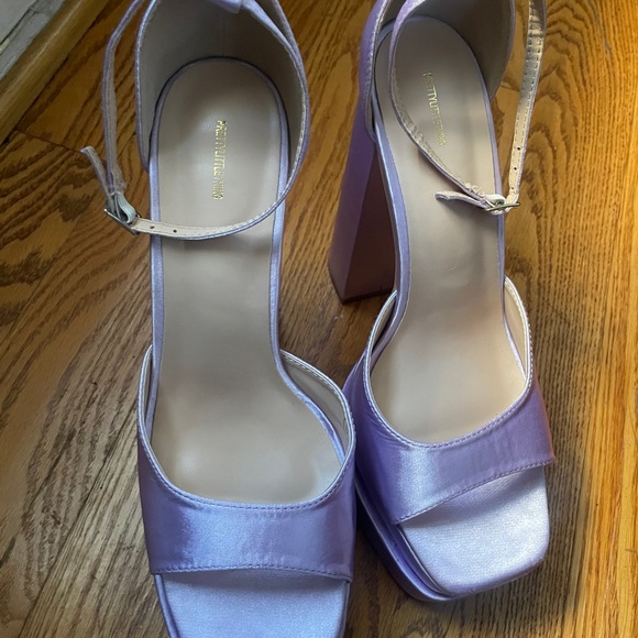 PrettyLittleThing | Shoes | Prettylittlethings Lavender Platform Heel ...